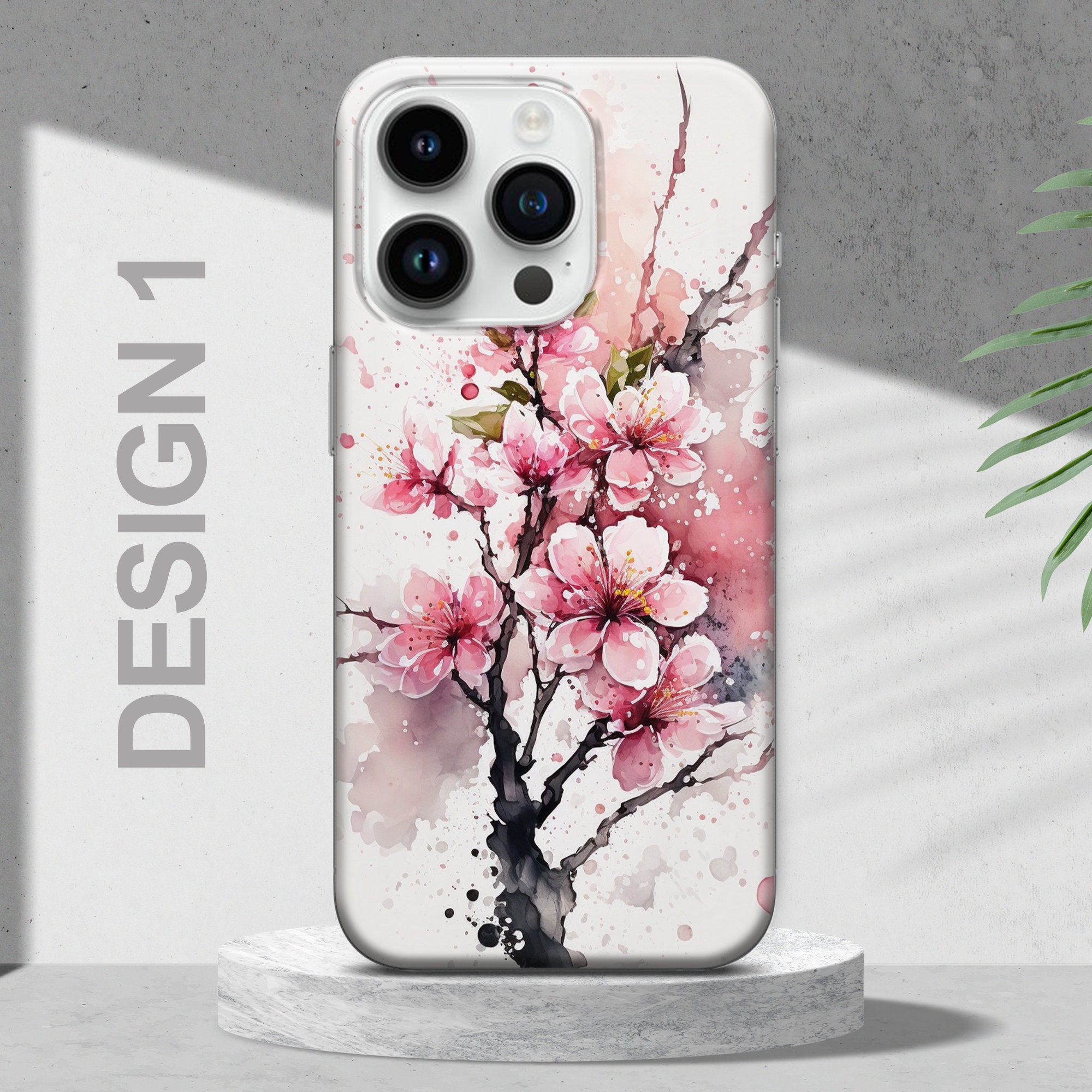 Sakura Phone Case Cherry Blossoms Floral Cover for iPhone 15 - Etsy