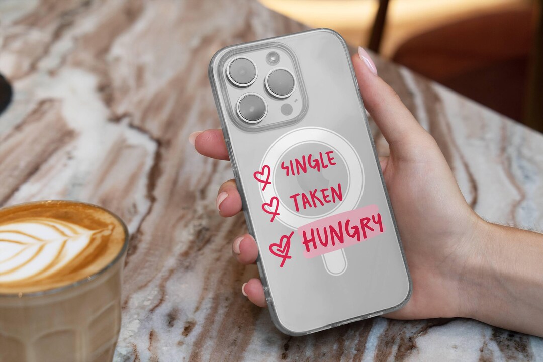 Capa de celular com texto divertido, capa transparente MagSafe para o ...