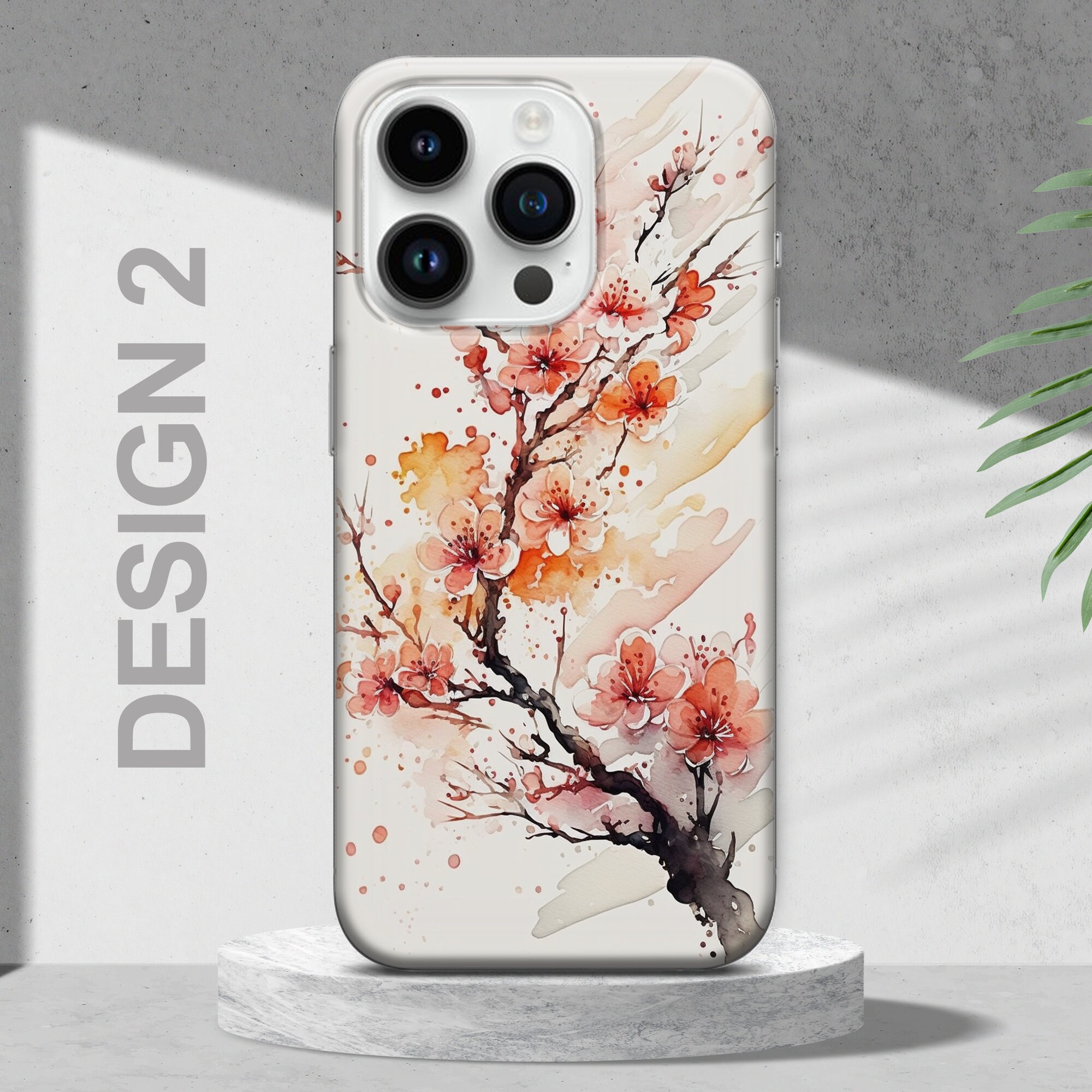 Sakura Phone Case Cherry Blossoms Floral Cover for iPhone 15 - Etsy