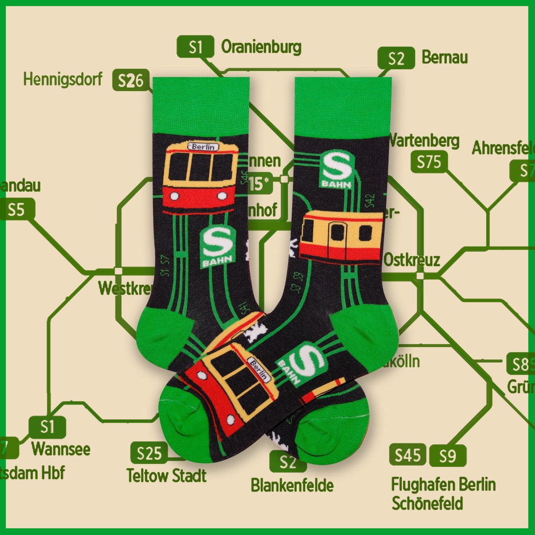 Socks Berlin S-bahn | Made From 75% Combed Cotton - Etsy