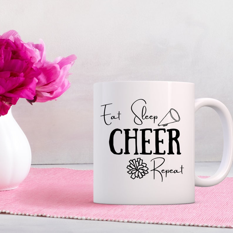 Eat Sleep Cheer Repeat SVG Cheer SVG Cheerleader SVG - Etsy