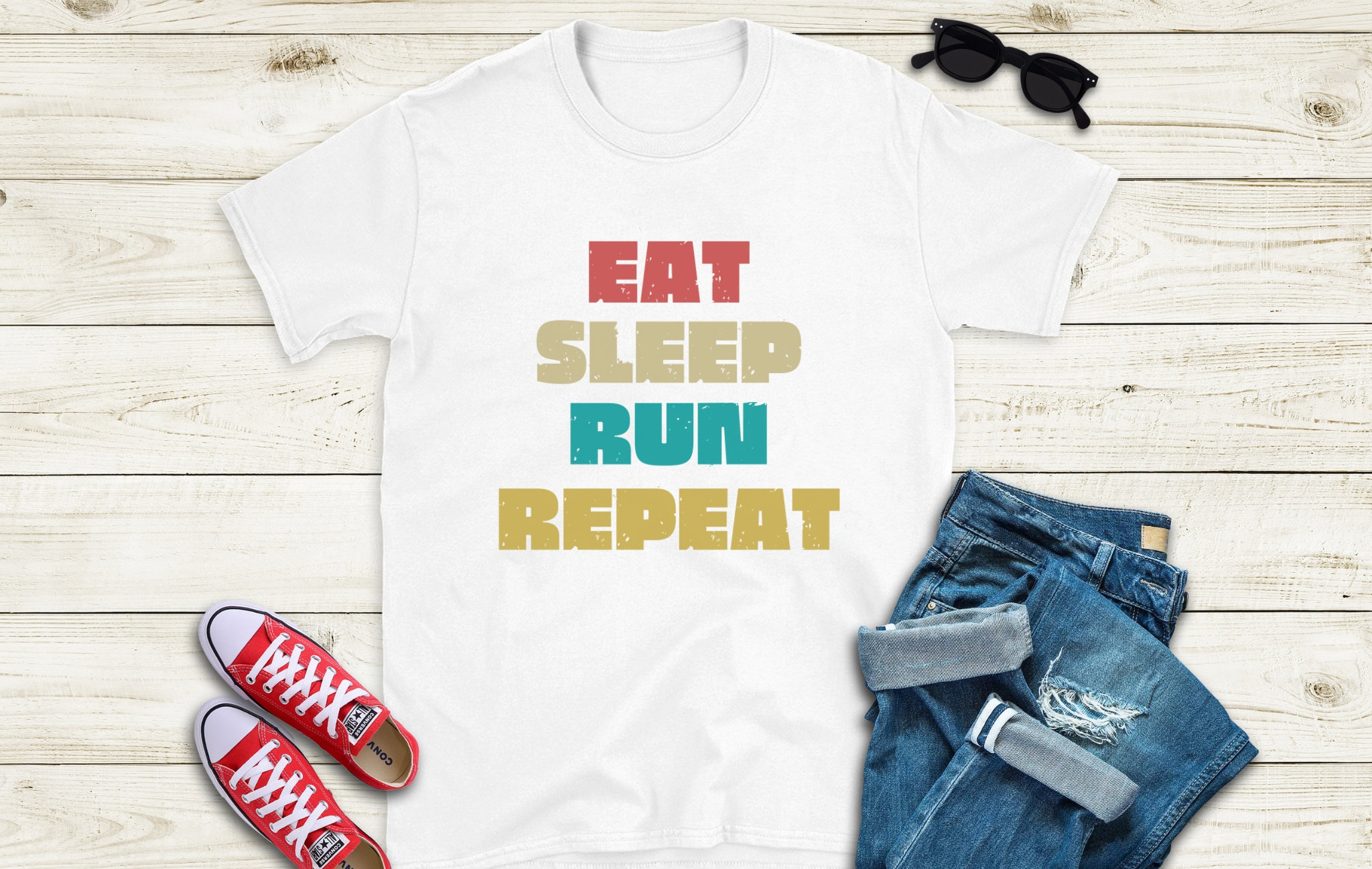 Eat Sleep Run Repeat T-shirt, Runner Gift, Shirt Eat Sleep Run Repeat ...