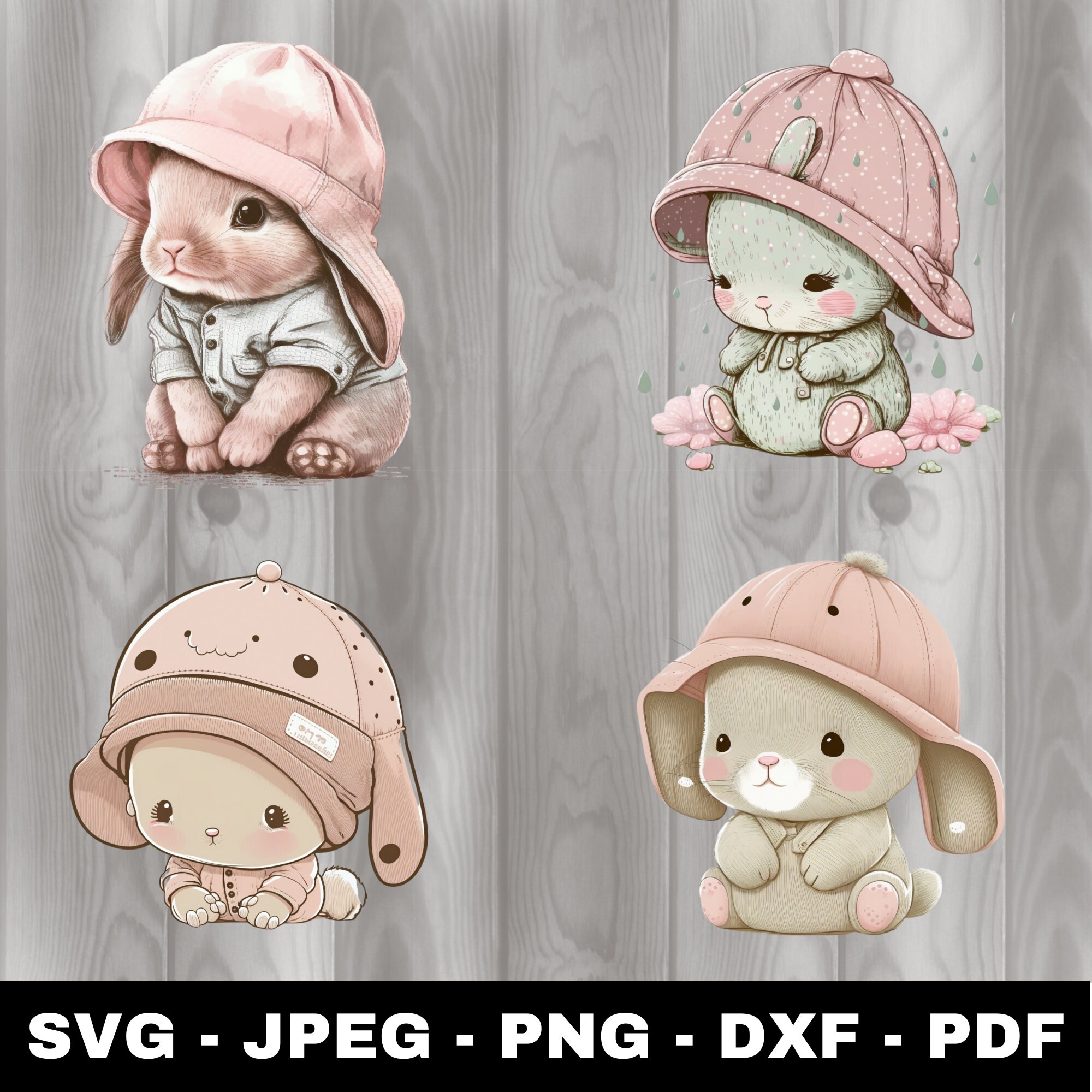 Rabbit Face Svg, Rabbit Svg, Rabbit Head, Cute Girl Kid Rabbit Clipart ...