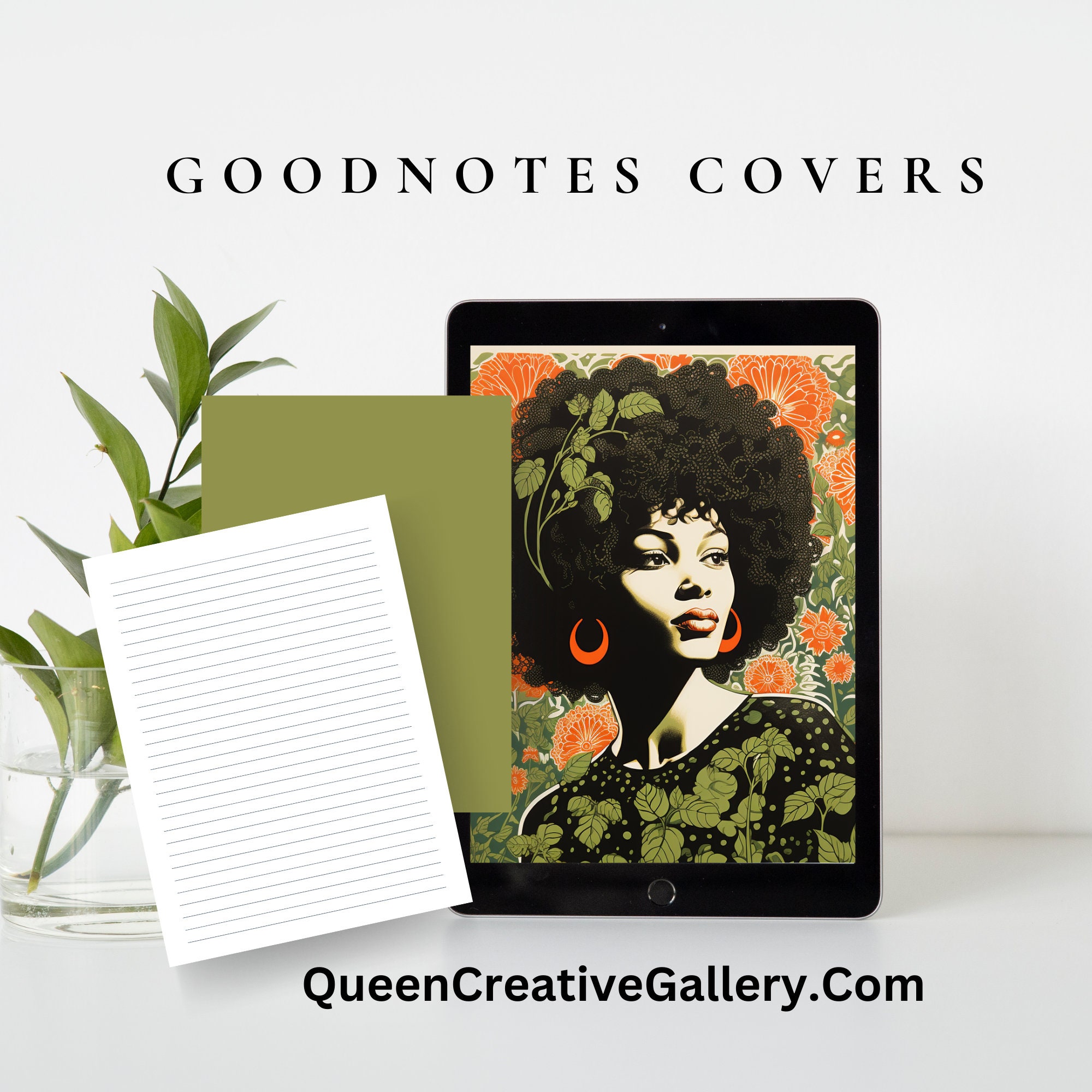 Kdp,lulu, Goodnotes Template Digital Download Journal Cover Art With a ...