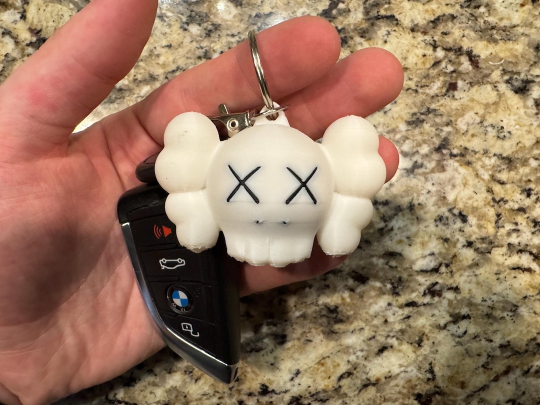 KAWS Skull Keychain - Etsy