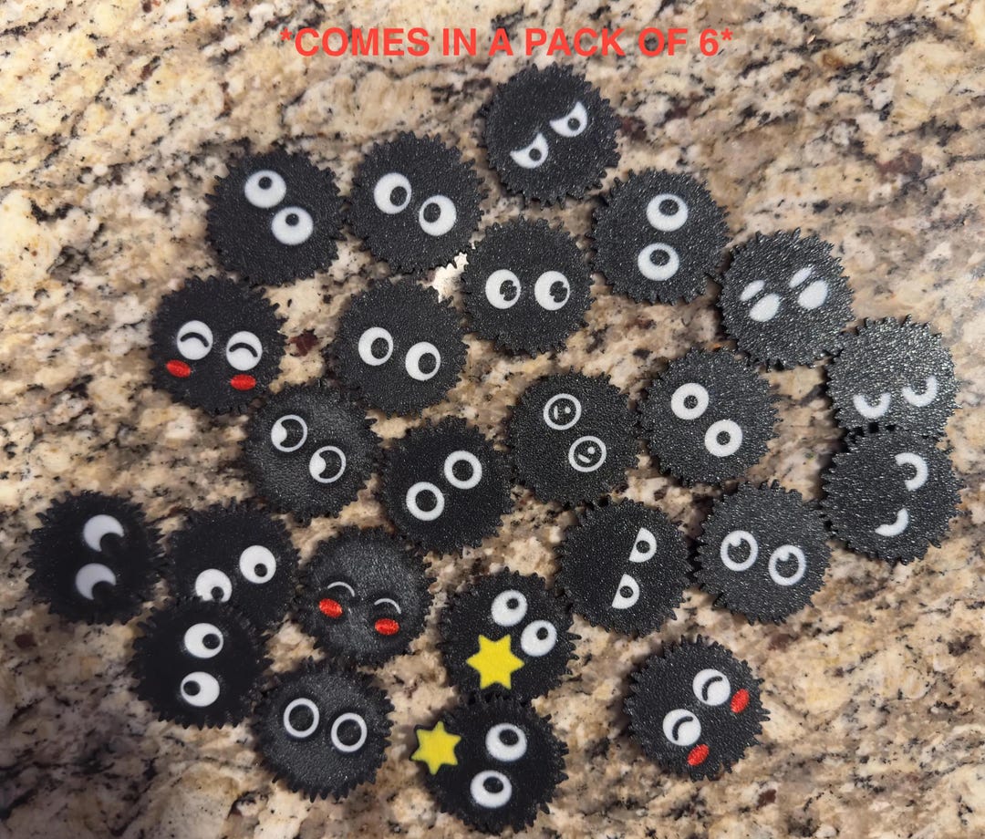 Soot Sprite Hook & Loop Plastic Patches - Etsy UK