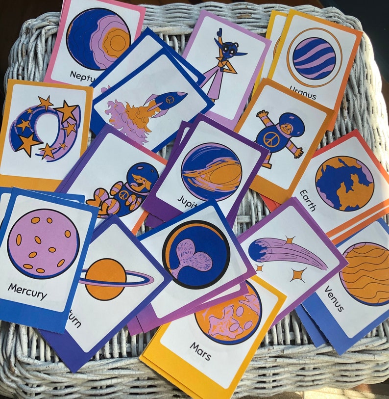 SPACE FUN MEMORY Matching Game, Memory Cards Diy, Cutting Skills ...