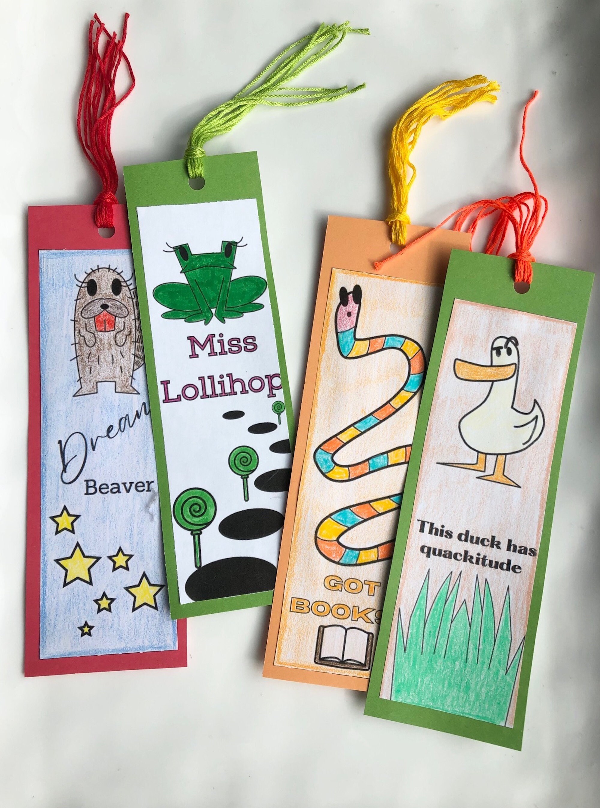 Color, Cut, Paste and Create Your Own Bookmarks, for Kids, Children ...