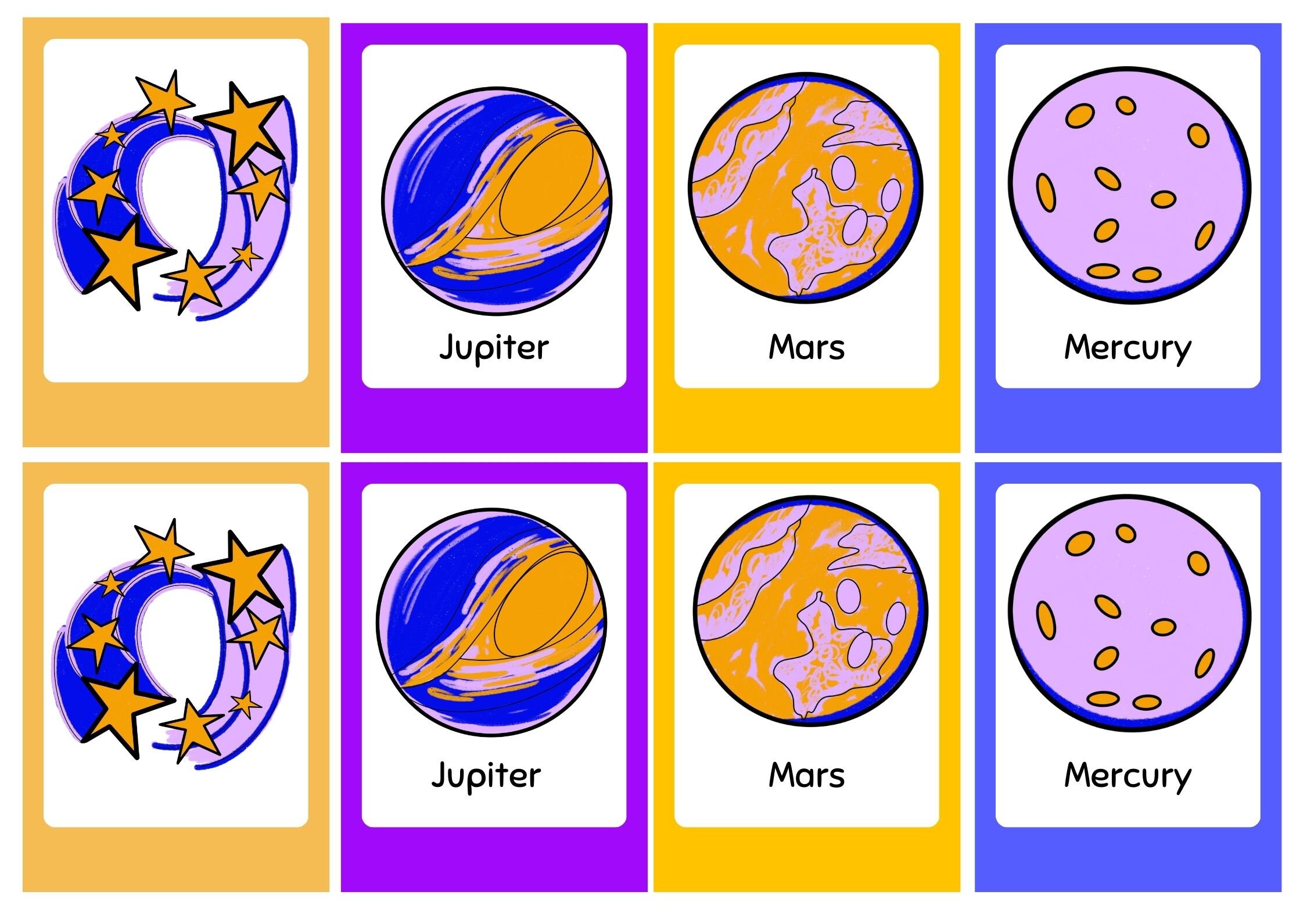 SPACE FUN MEMORY Matching Game, Memory Cards Diy, Cutting Skills ...