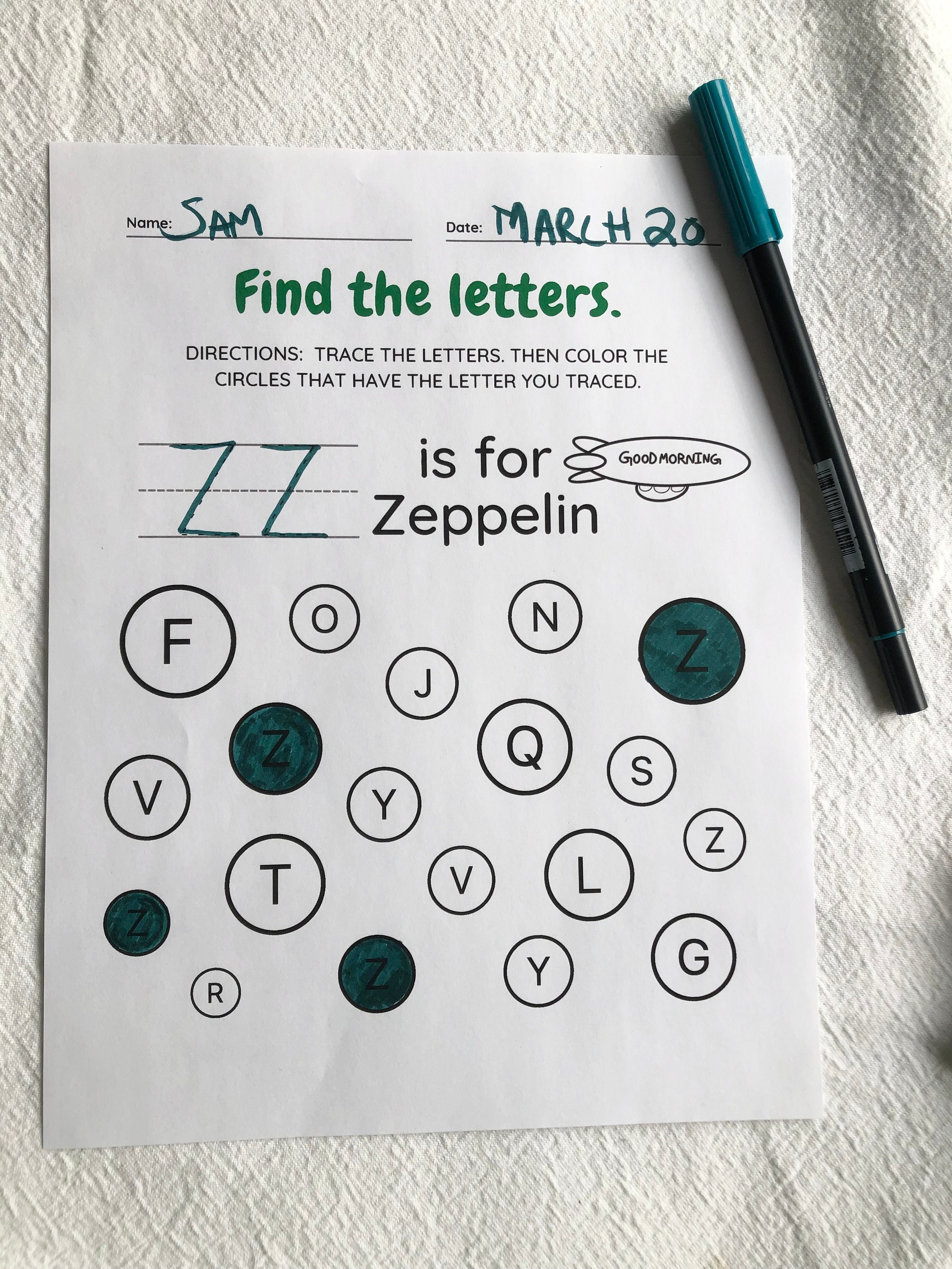 Dot the Letters/ Letter Activity for Kids - Etsy