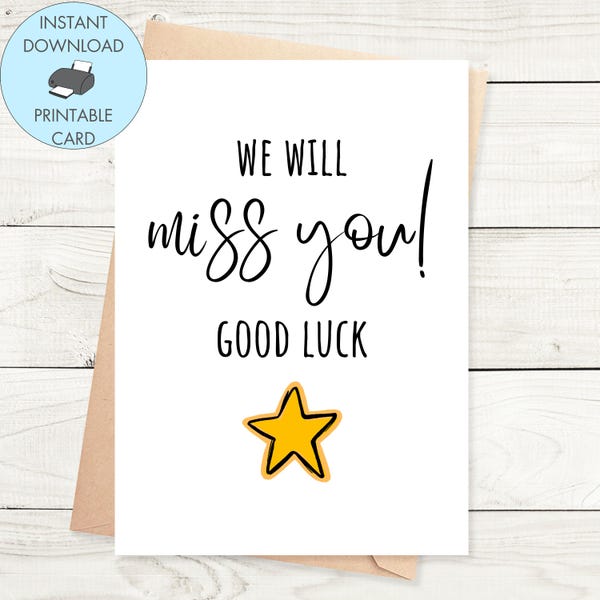 Pdf Coworker Goodbye - Etsy