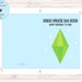 Printable Sims Happy Birthday Card Plumbob, Sims Instant Download Card ...