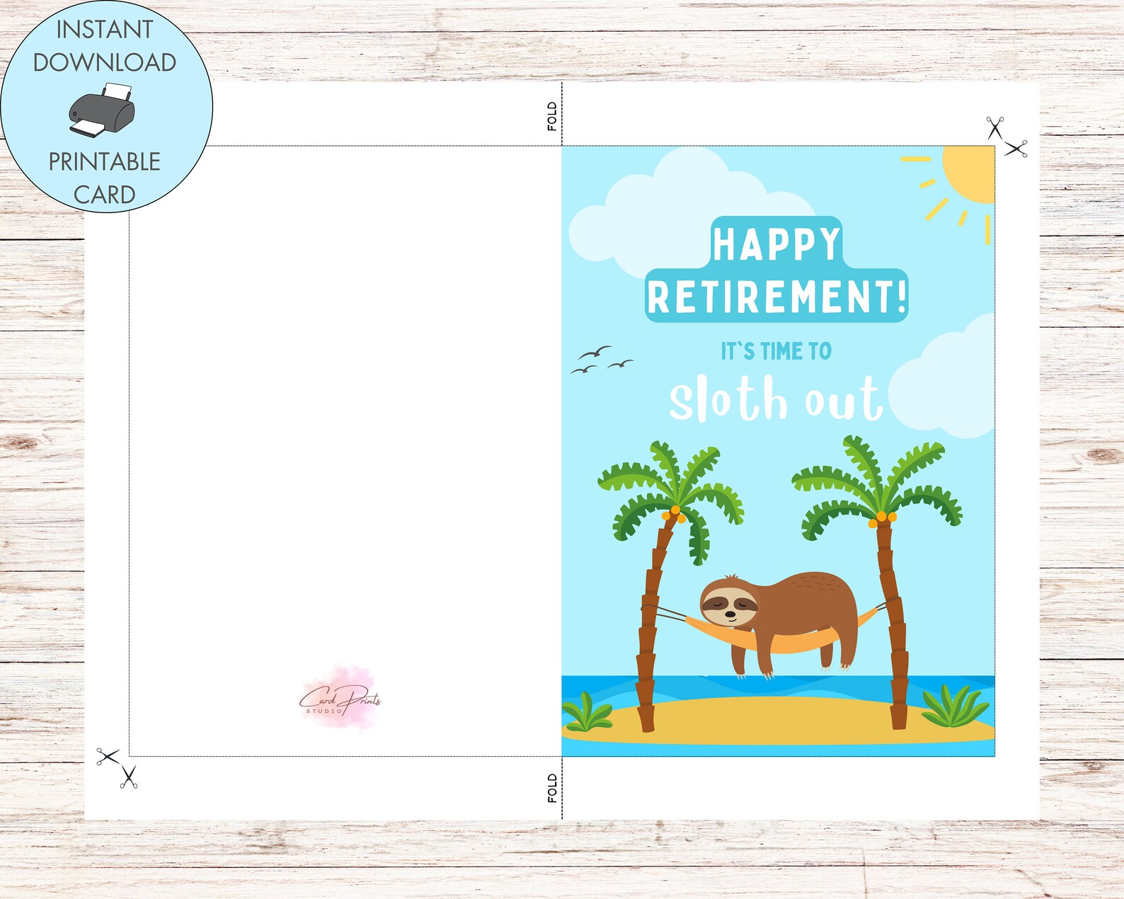Printable Retirement Card, Happy Retirement Card for Her Funny ...