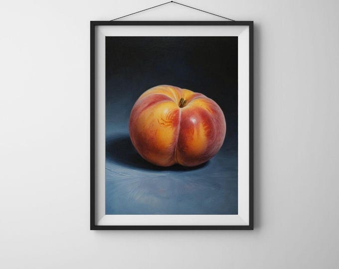 Peach Still Life Version 2 | Peach Art | Peach Still Life | Hyper ...