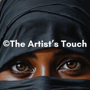 Islamic Art Niqab Muslim Woman Islamic Art Beautiful Art Printable Wall ...