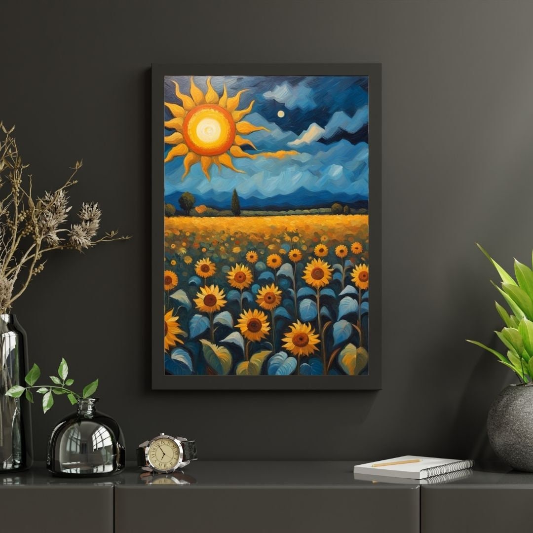 Picasso's Afternoon Sunflowers Sunflower Art Flower Field Art Floral ...