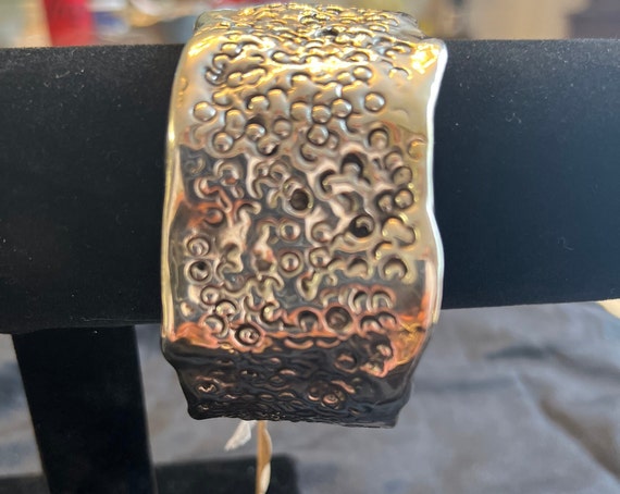 Sterling Silver Cuff Bracelet Large. - Gem