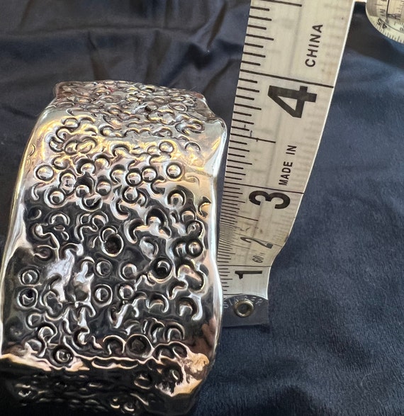 Sterling Silver Cuff Bracelet Large. - Gem