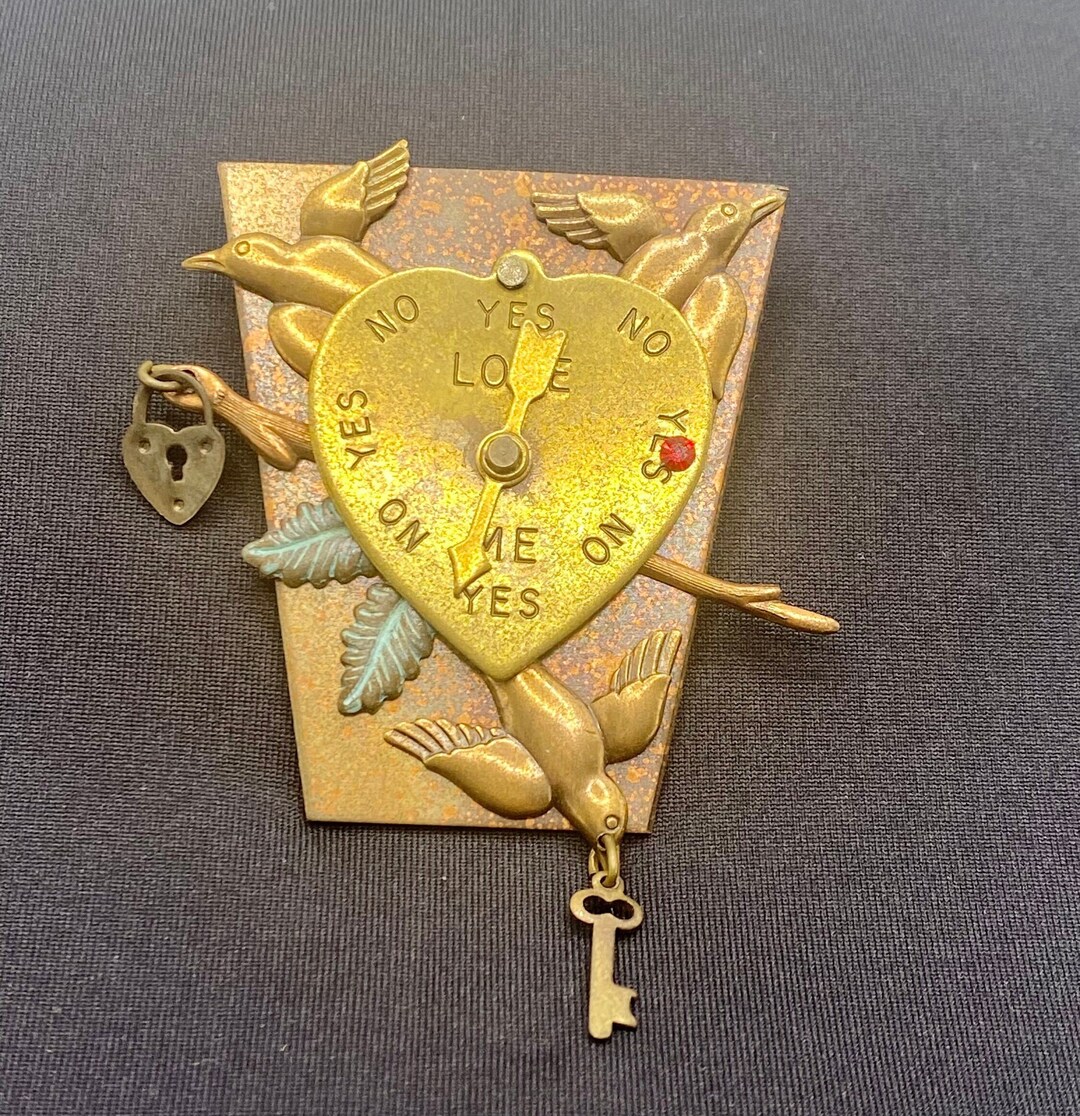 Vintage PARVENUE, Heart, Love Pin - Etsy