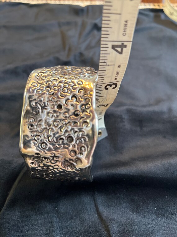 Sterling Silver Cuff Bracelet Large. - Gem