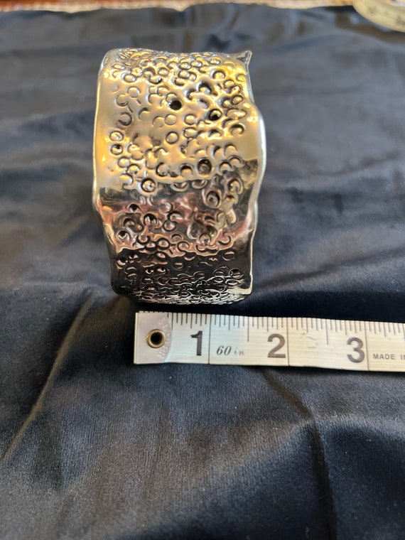 Sterling Silver Cuff Bracelet Large. - Gem