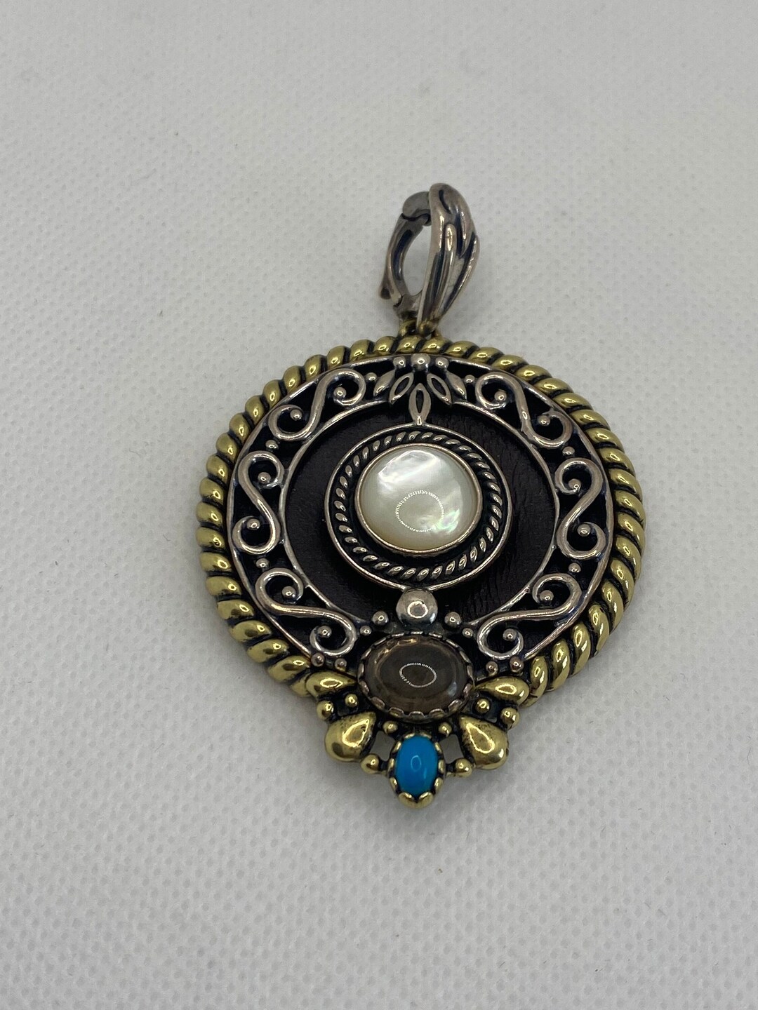 Carolyn Pollack American West Sterling Silver Pendant, Mother of Pearl ...