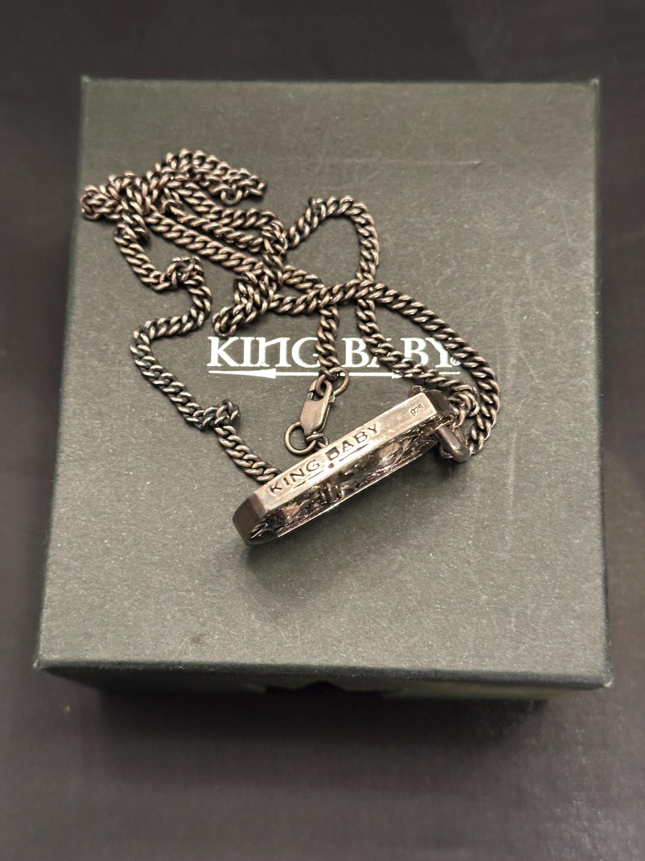 King Baby Fleur Lis Relic Dog Tag, 925 Sterling Silver - Etsy