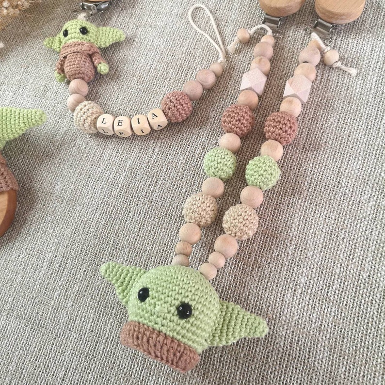 Amigurumi Baby Yoda Set Grogu Stroller Chain Baby Yoda - Etsy Australia