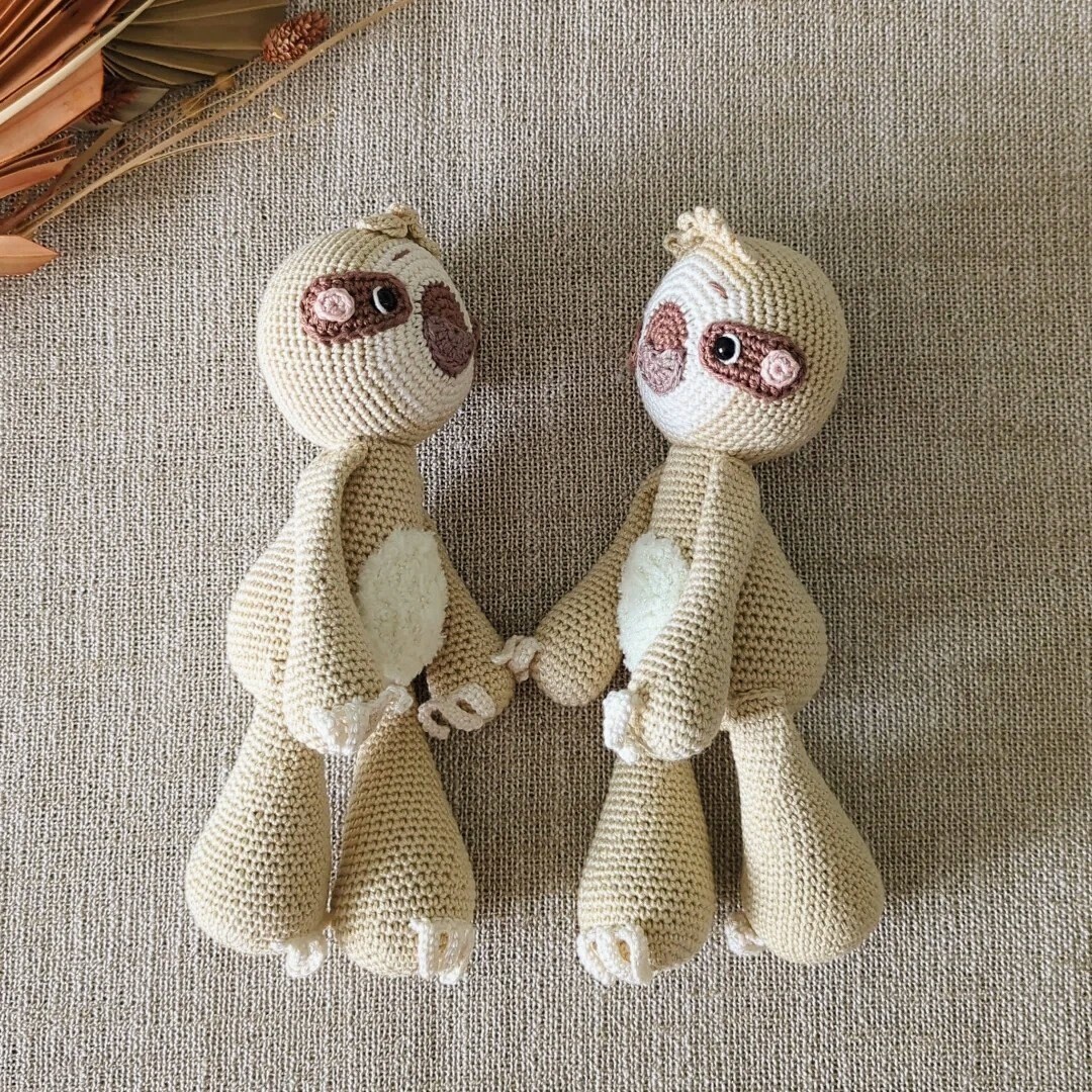 Amigurumi Cuddly Toy 'sloth', Cuddly Friend - Etsy