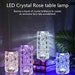 Crystal Lamp 16 Colors RGB Touching Control Rose Table Lamp ...