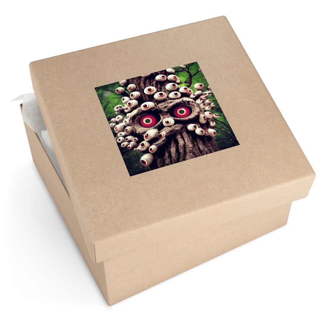Dream-quest Eyeball Tree Vinyl Sticker Eyeball Tree Sticker, Horror Art ...