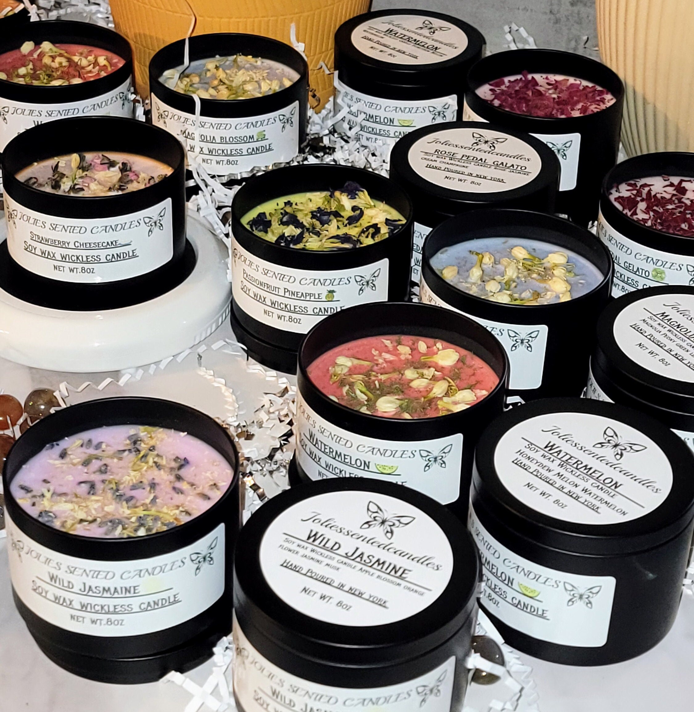 Wickless Soy Candle 8 Oz Tin for Electric Candle Warmer, Highly Scented ...