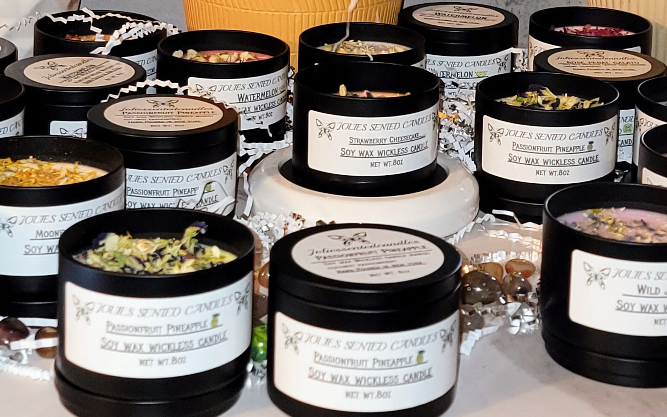 Wickless Soy Candle 8 Oz Tin for Electric Candle Warmer, Highly Scented ...