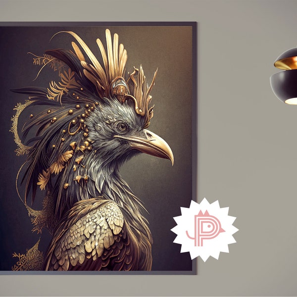 Medieval Raven Poster - Etsy