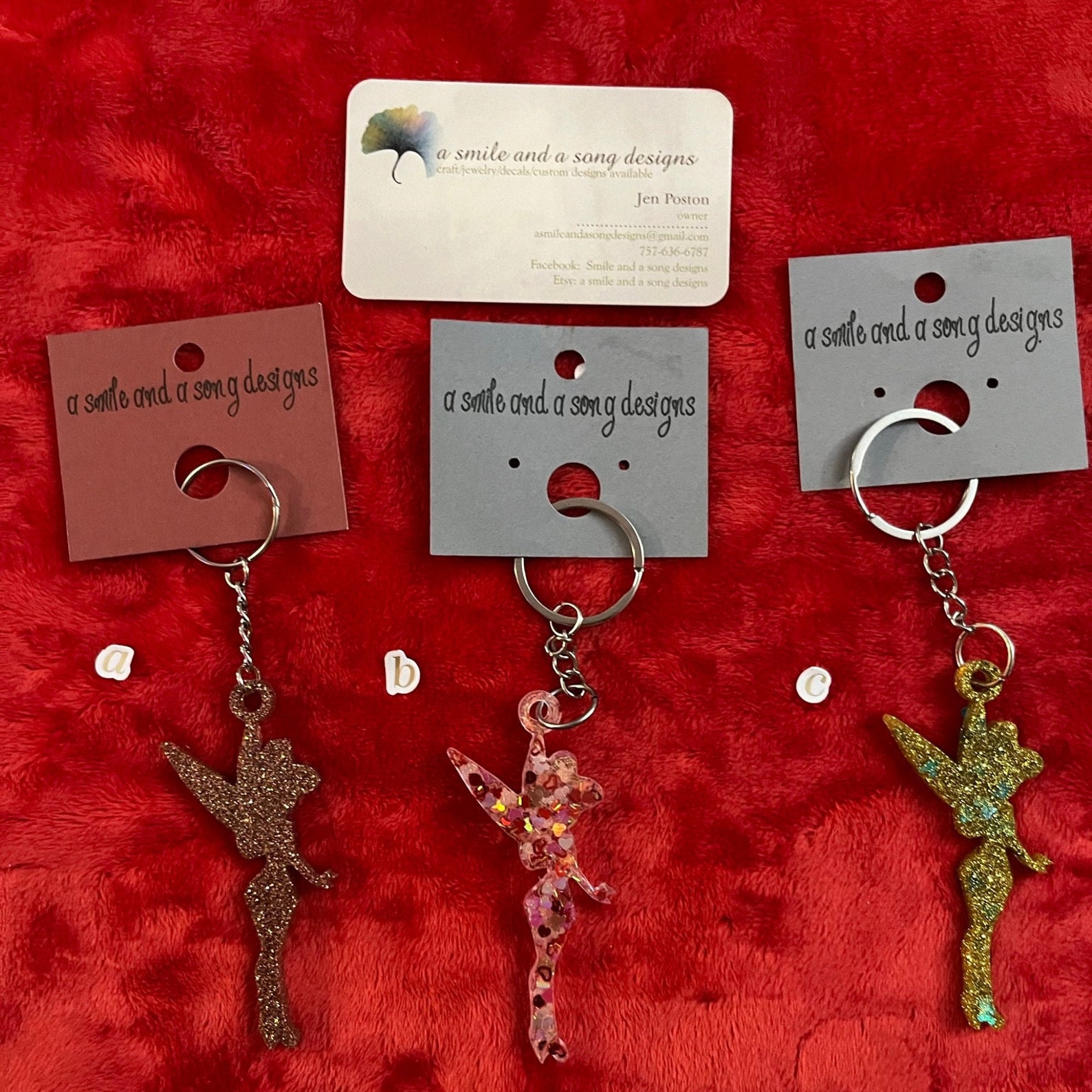 Tinker Bell Keychain - Etsy