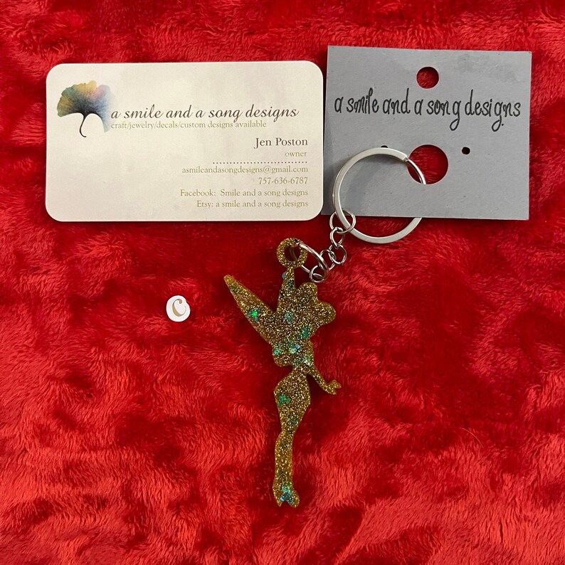 Tinker Bell Keychain - Etsy