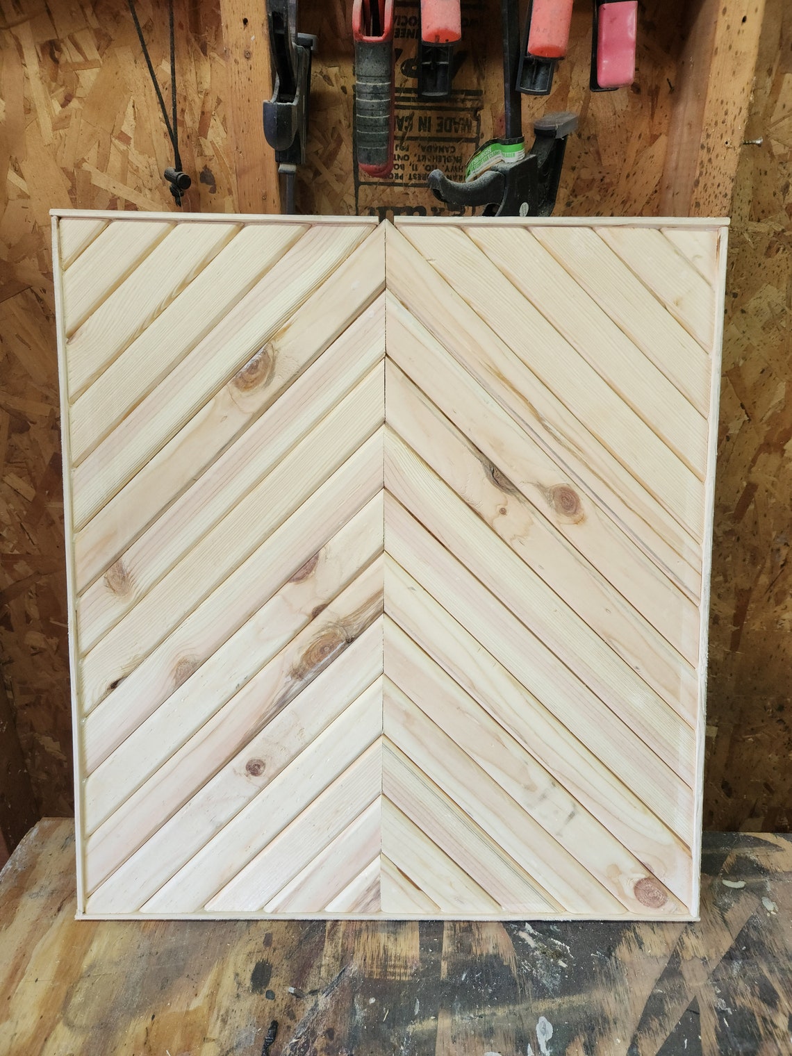 Herringbone Wall Decor - Etsy