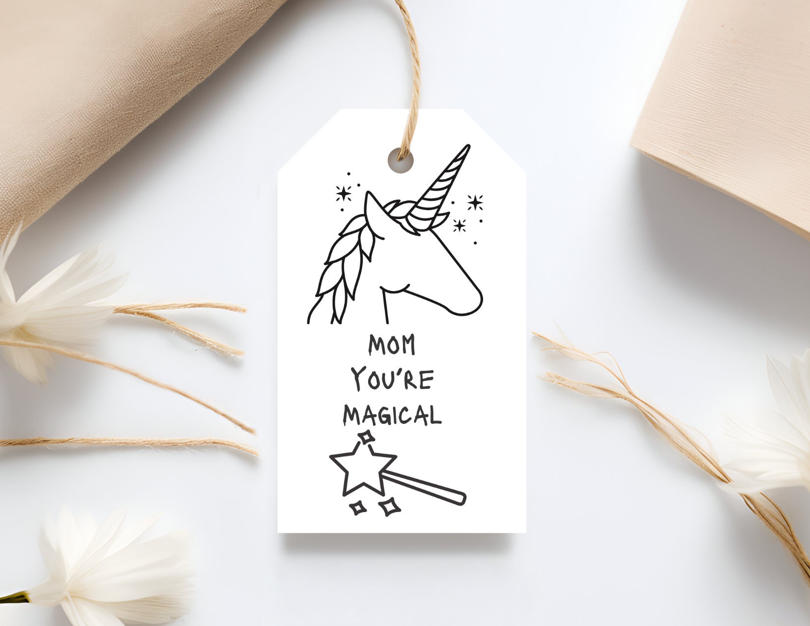 Mothers Day Gift Tag Colour Your Own Mothers Day Printable Gift Tag ...