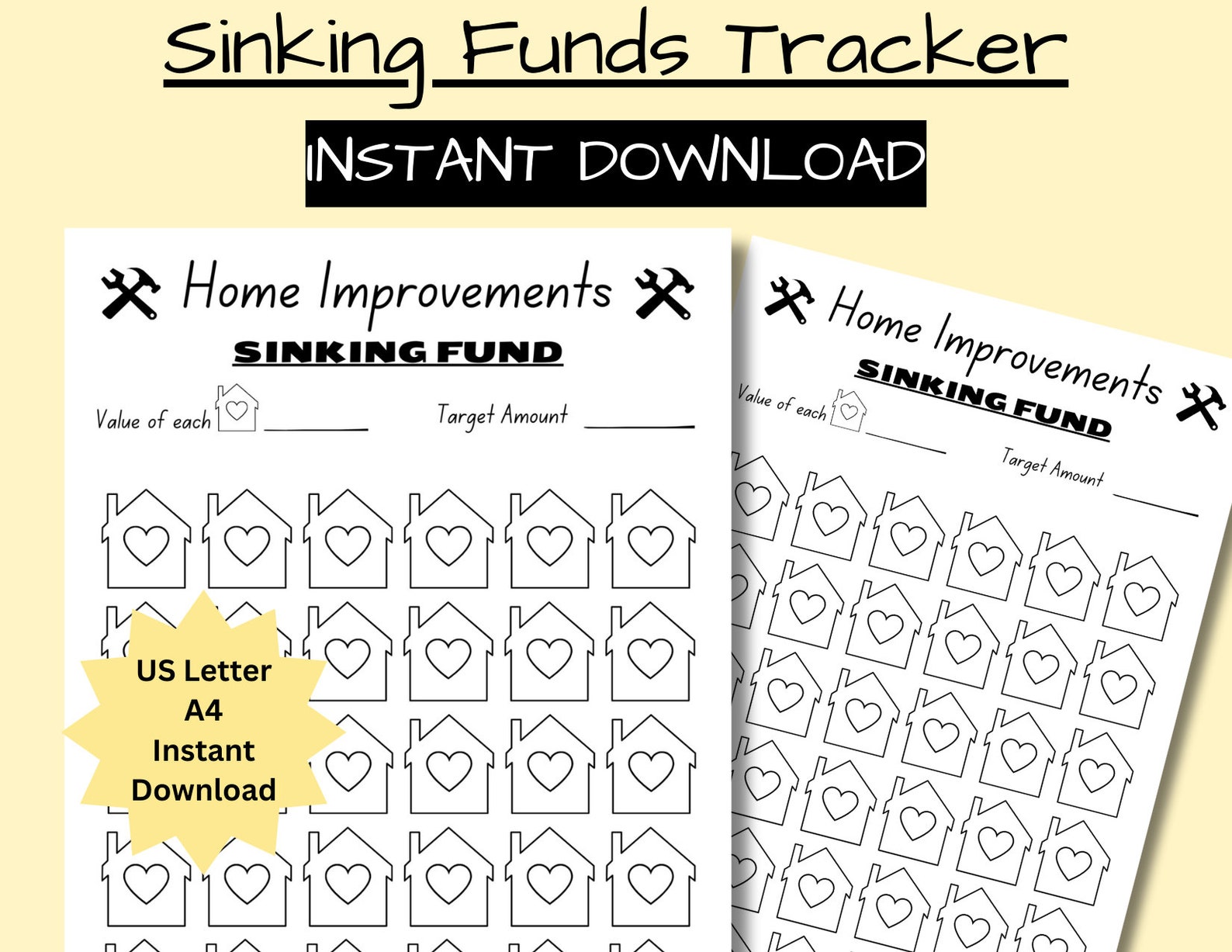 Sinking Funds Printable, Sinking Funds Tracker, Sinking Funds Challenge ...