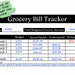 Grocery Expense Tracker Grocery Printable Log Grocery Bill Tracker ...