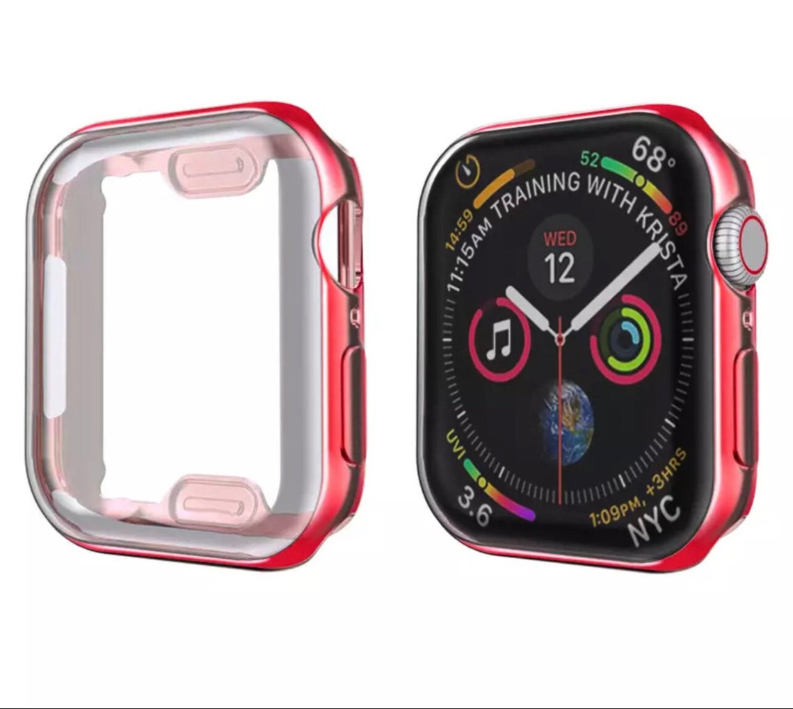Screen Protector for Apple Watch TPU Bumper Case Cover 38mm 40mm 41mm ...
