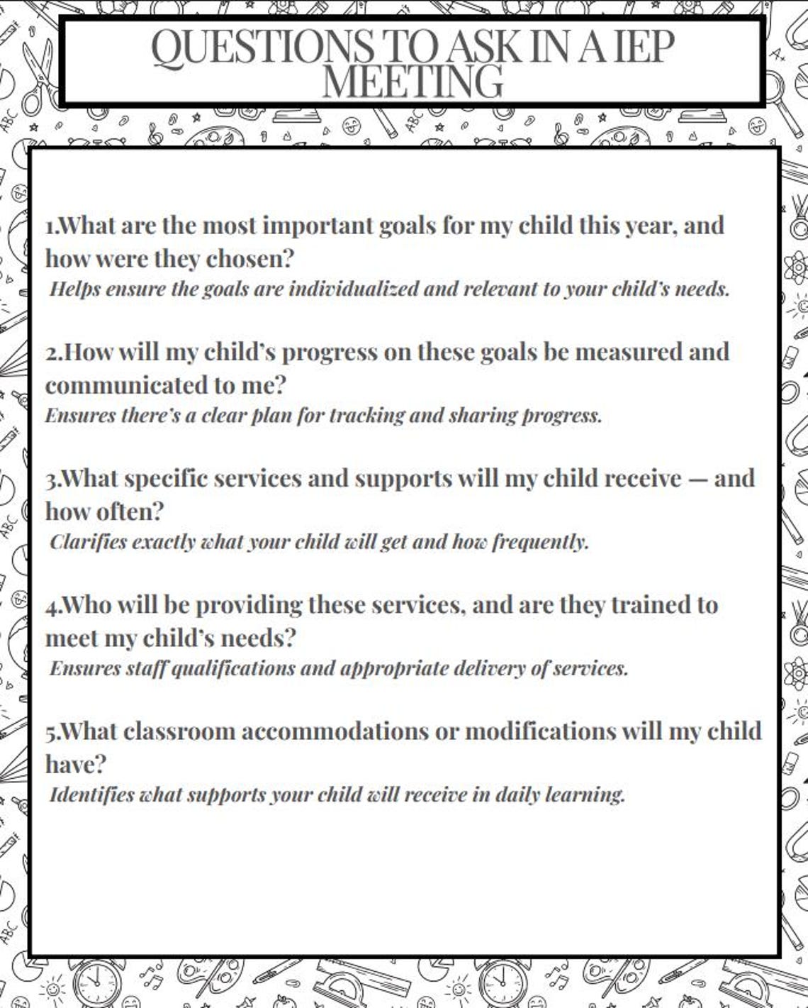 IEP Binder: an Introduction to IEP Meetings and How to Stay Organized ...