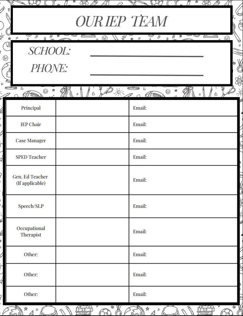 IEP Binder: an Introduction to IEP Meetings and How to Stay Organized ...