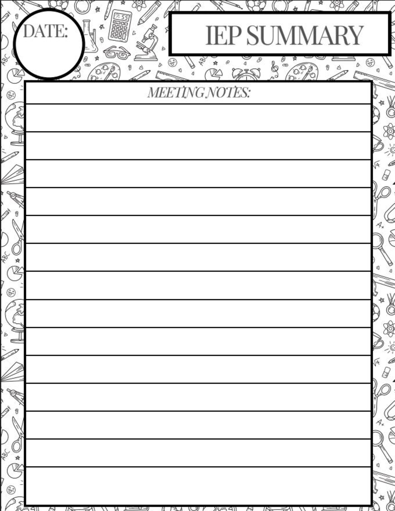 IEP Binder: an Introduction to IEP Meetings and How to Stay Organized ...