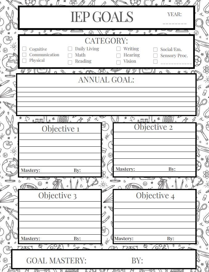 IEP Binder: an Introduction to IEP Meetings and How to Stay Organized ...