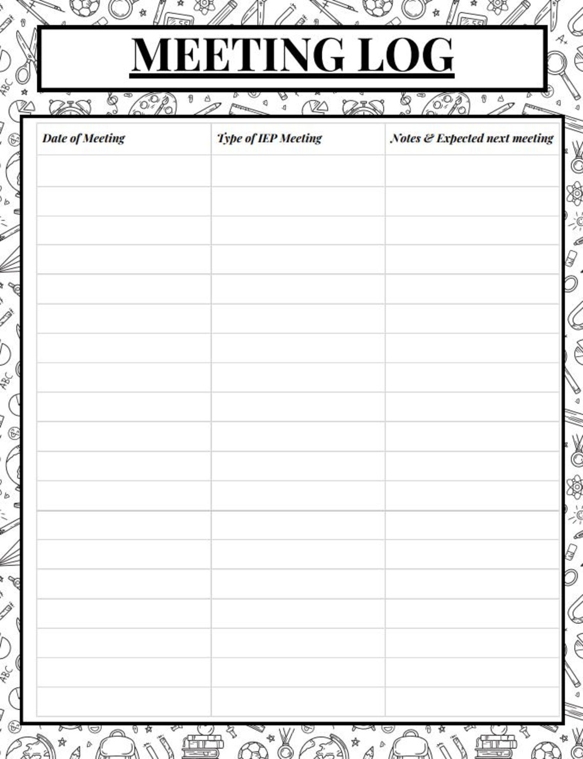 IEP Binder: an Introduction to IEP Meetings and How to Stay Organized ...