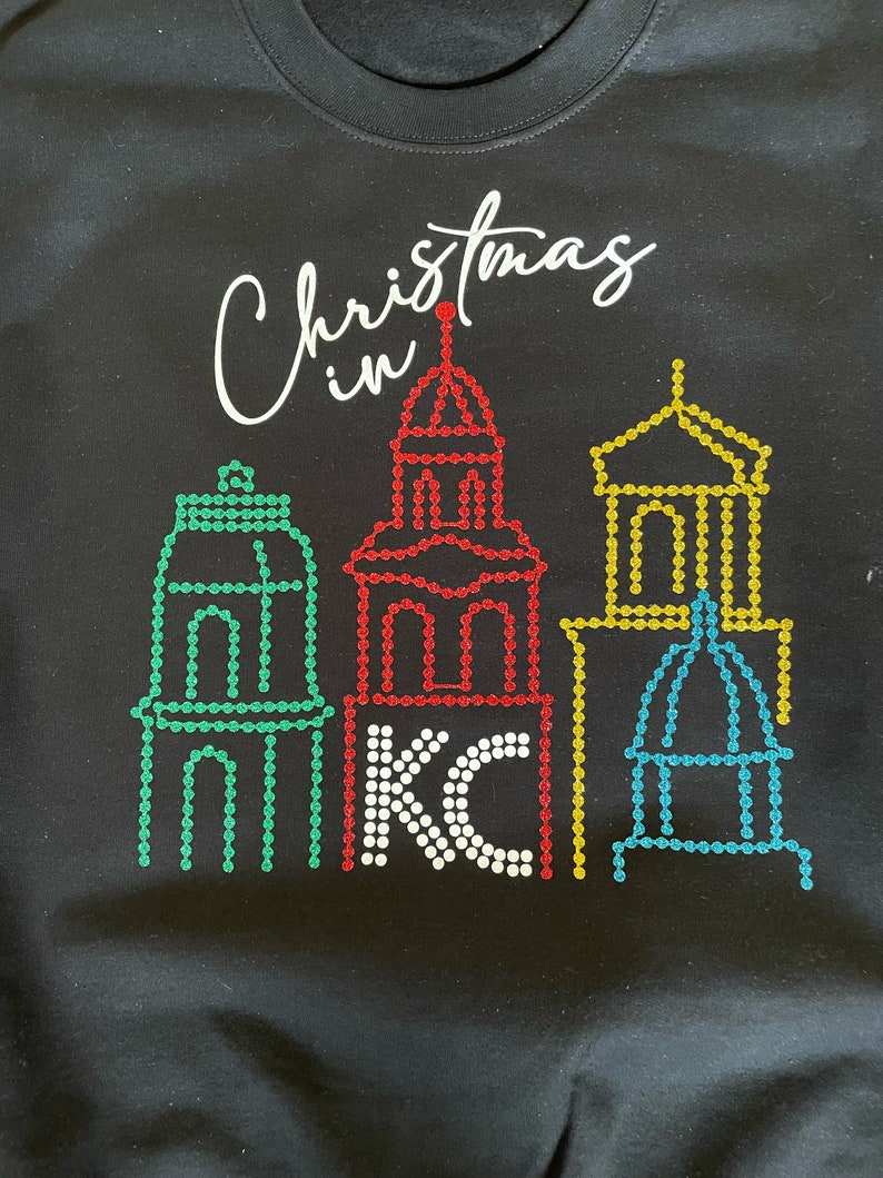 Christmas in KC Plaza Lights Crew Neck Sweatshirt - Etsy