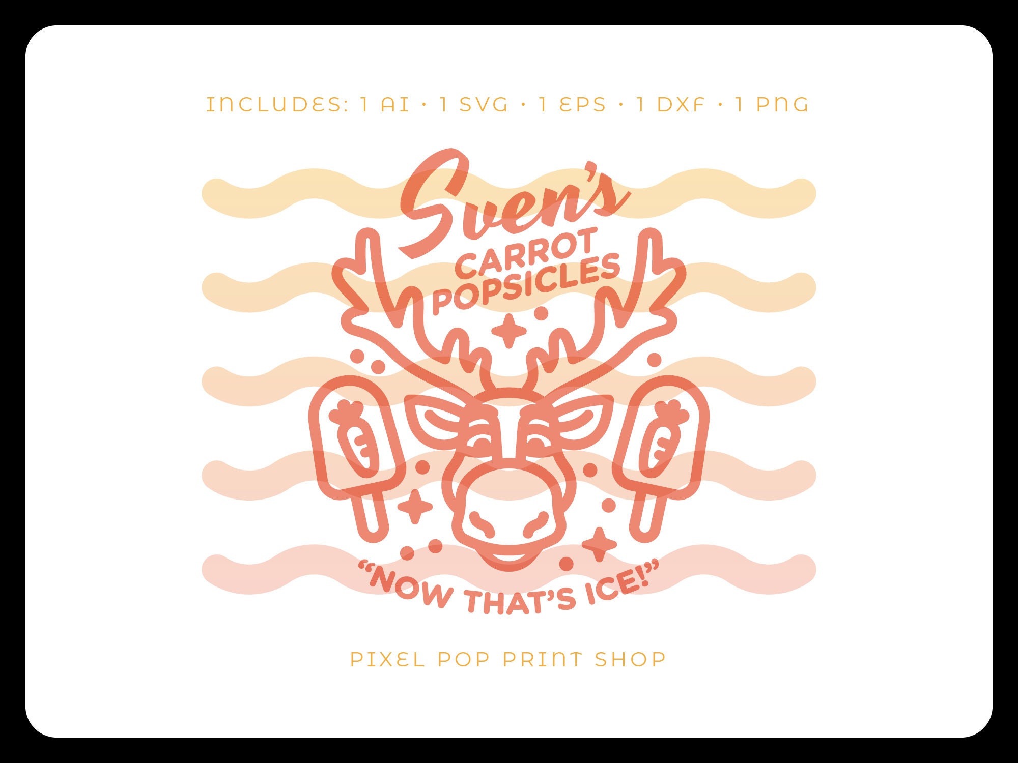 Sven's Carrot Popsicles Frozen SVG Cut File Digital Download - Etsy