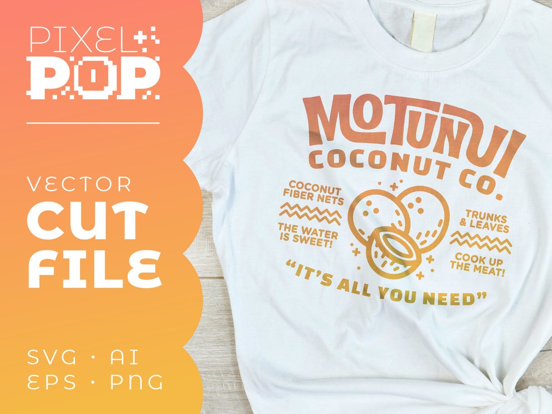 Motunui Coconut Co Moana SVG Cut File Digital Download - Etsy