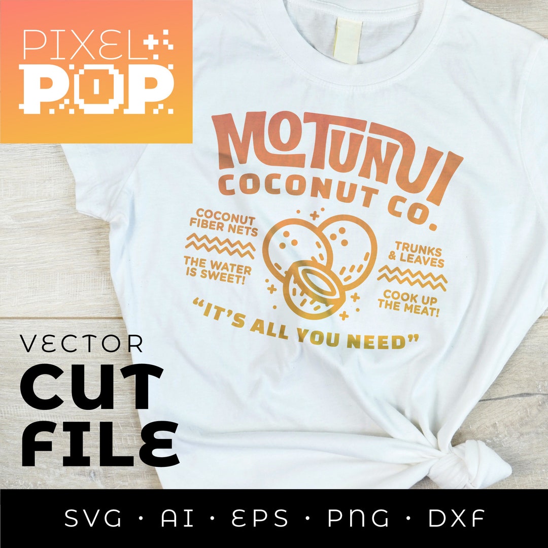 Motunui Coconut Co • Moana • SVG Cut File • Digital Download - Etsy